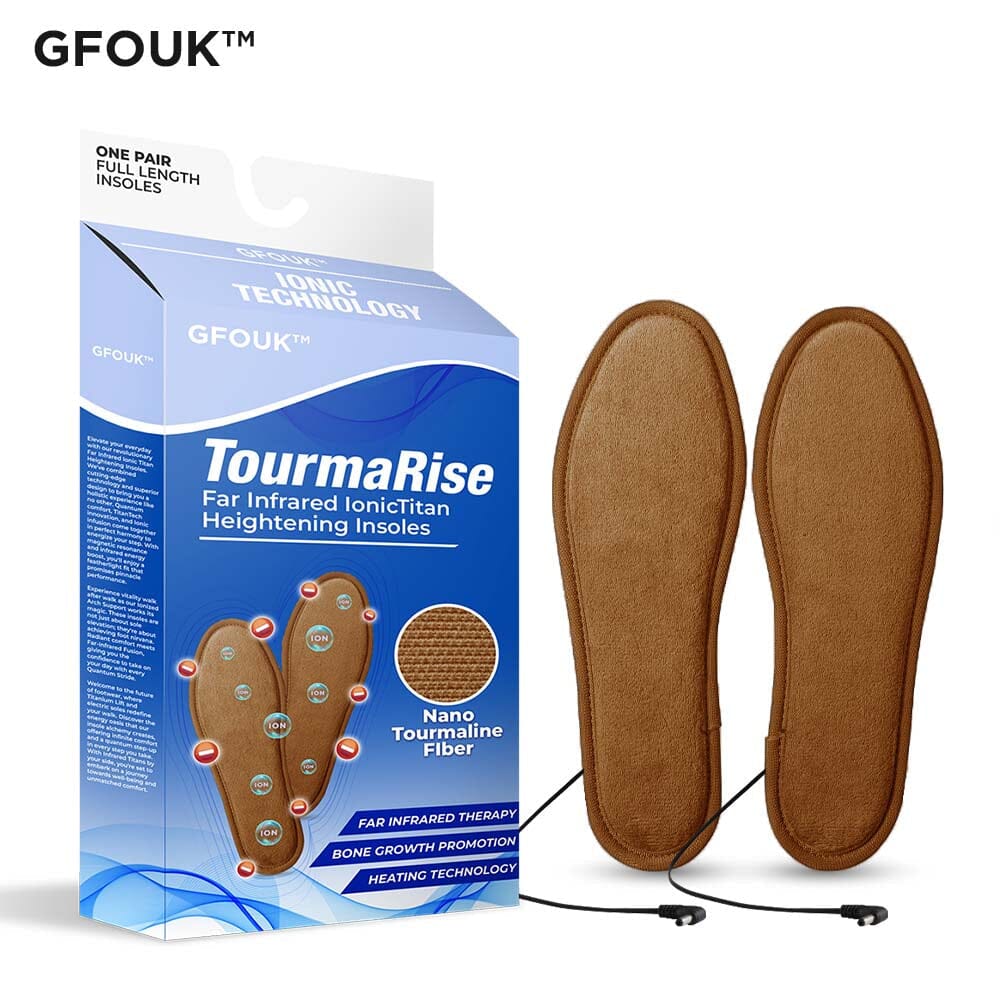 GFOUK™ TourmaRise Far Infrared IonicTitan Heightening Insoles – G-FOUK