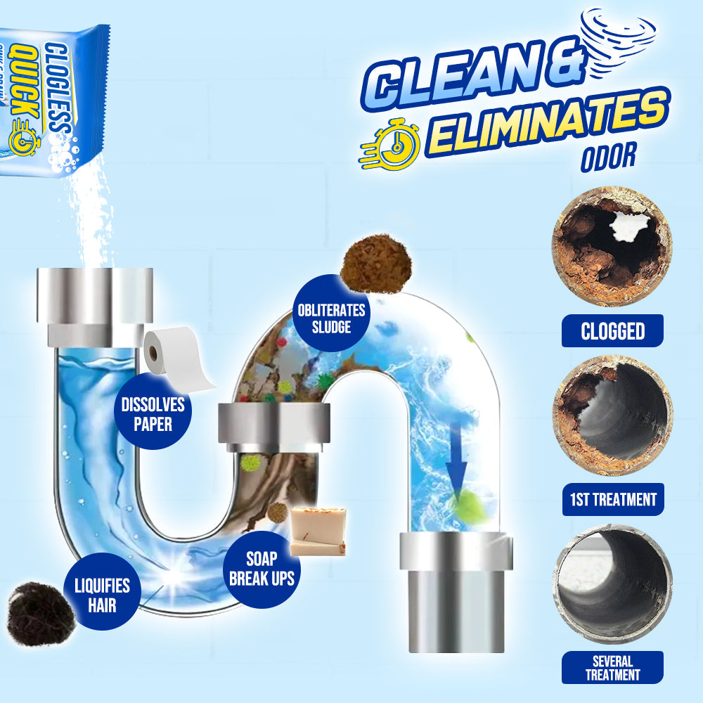 GFOUK™ Clogless Quick Sink and Drain Powder – G-FOUK